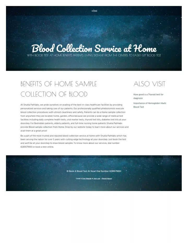 PPT - Blood Collection Services At Home PowerPoint Presentation, free ...