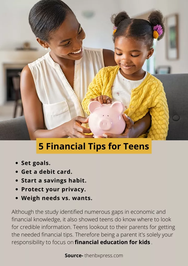PPT - 5 Financial Tips for Teens PowerPoint Presentation, free download ...