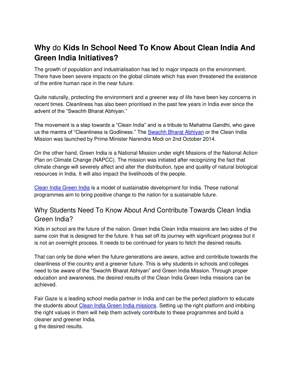 PPT - The Clean India mission has been very successful ever since its ...