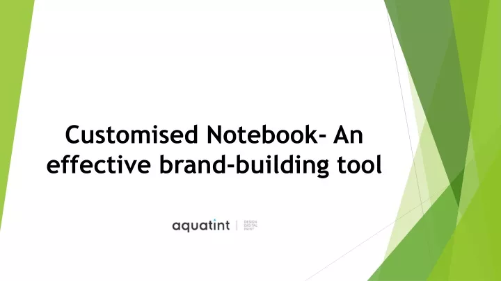 PPT - Customised Notebook- An effective brand-building tool PowerPoint ...