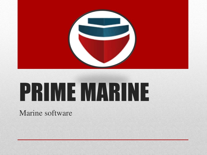 PPT - Marine software | PRIME MARINE PowerPoint Presentation, free ...