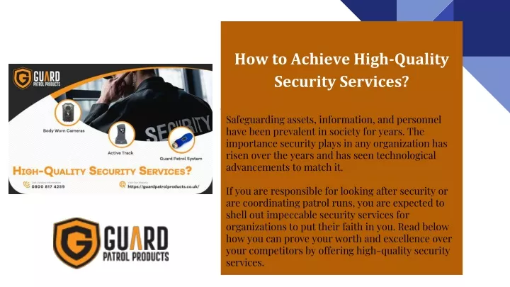 PPT - How to Achieve High-Quality Security Services? PowerPoint Presentation - ID:11300839