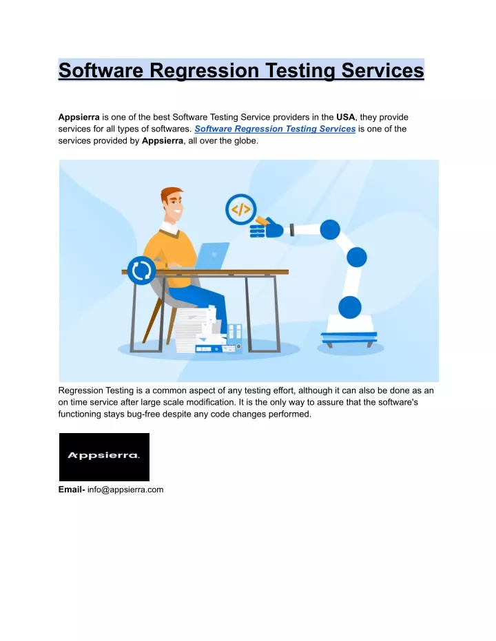 PPT - Software Regression Testing Services PowerPoint Presentation ... PPT - Software Regression Testing Services PowerPoint Presentation ...