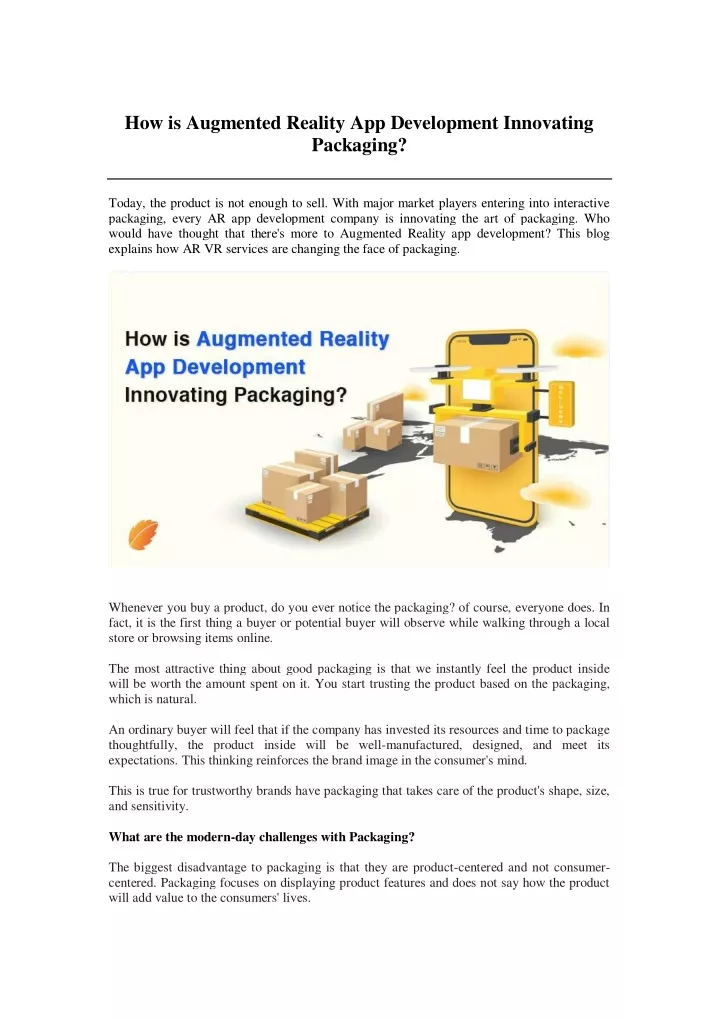 PPT - How is Augmented Reality App Development Innovating Packaging PowerPoint Presentation - ID ...