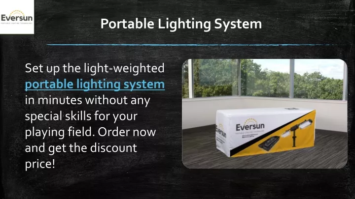 PPT - Portable Lighting System PowerPoint Presentation, free download ...