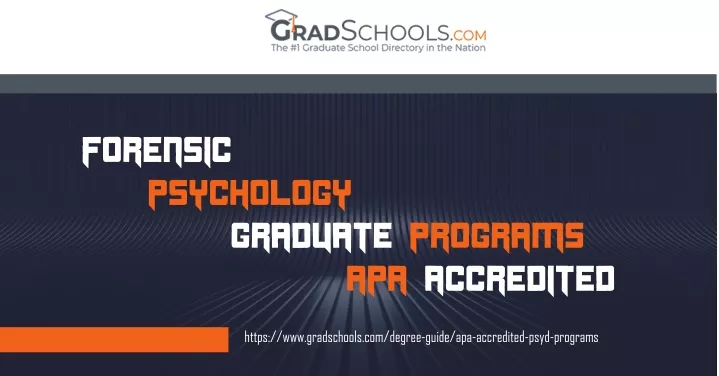 PPT - Top Universities for forensic psychology graduate programs APA ...