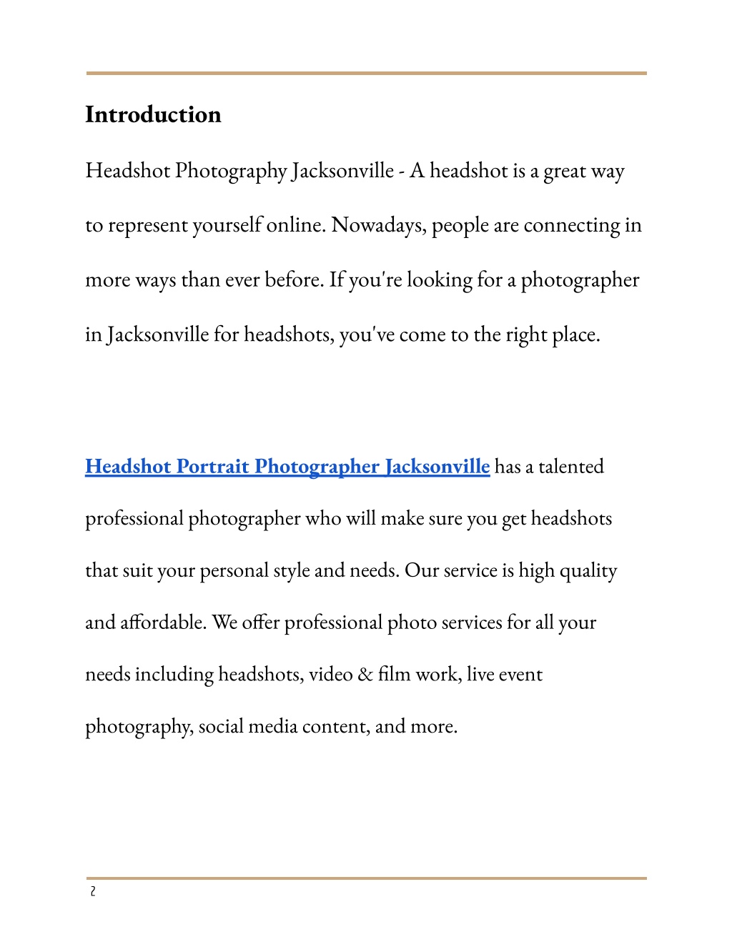 PPT - Headshot Portrait Photographer Jacksonville PowerPoint ...