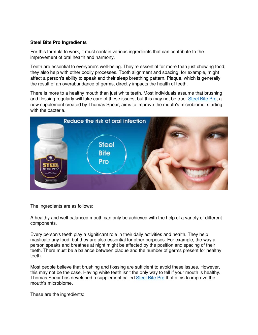PPT - Steel Bite Pro Review - Natural Tooth Supplement PowerPoint ...