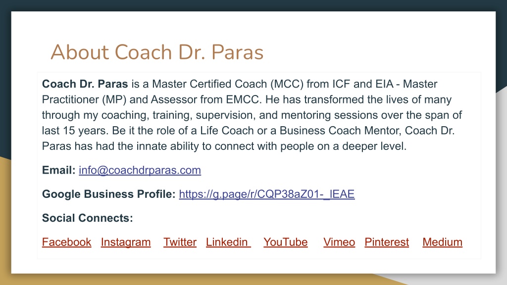 PPT - LEADERSHIP COACHING SERVICES Certified Leadership Coach in USA ...