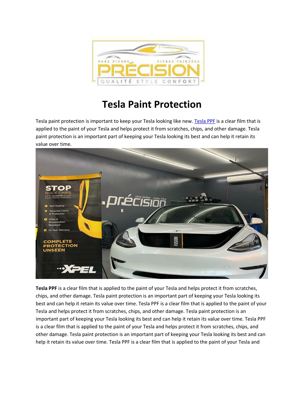 PPT - Tesla Paint Protection by Precision Window Tinting PowerPoint ...