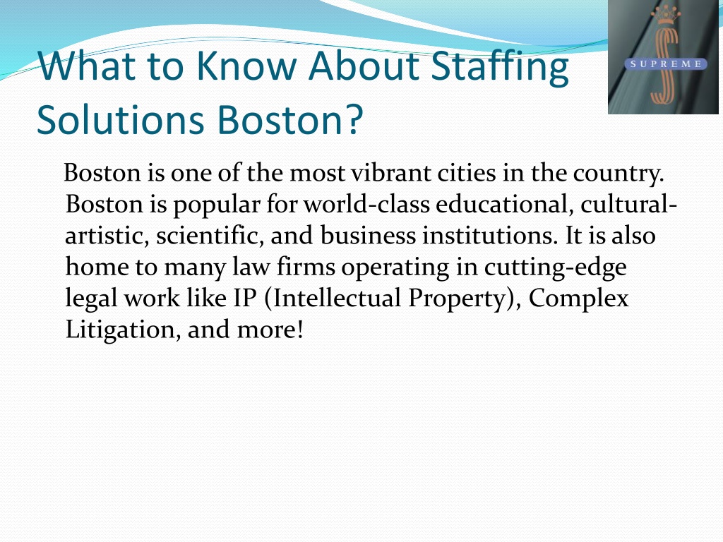 PPT - What to Know About Staffing Solutions Boston? PowerPoint ...
