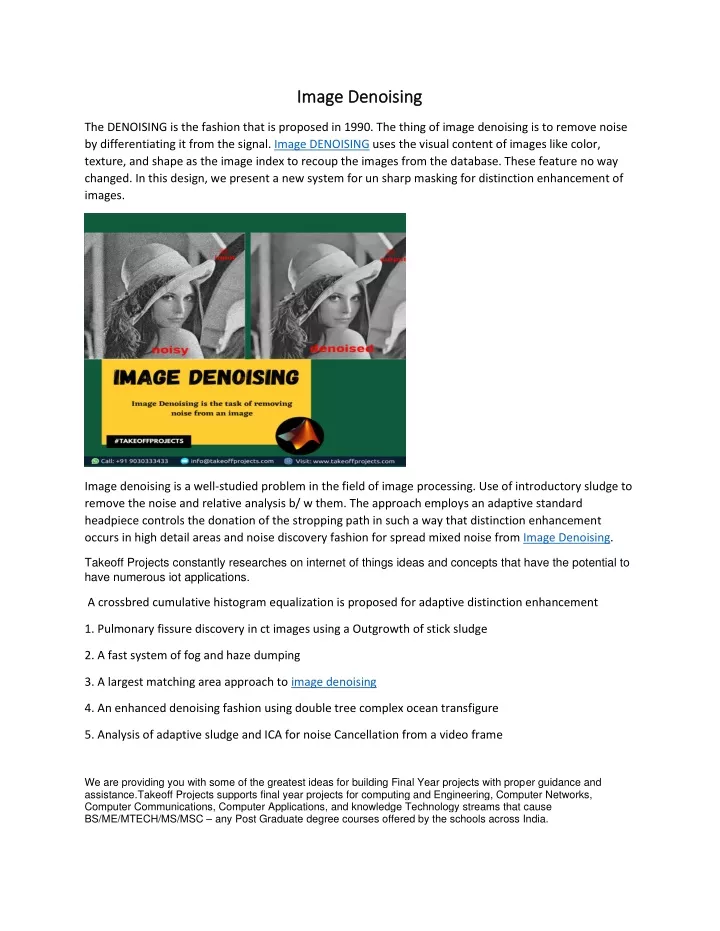 PPT - Image Denoising 1-converted PowerPoint Presentation, free ...