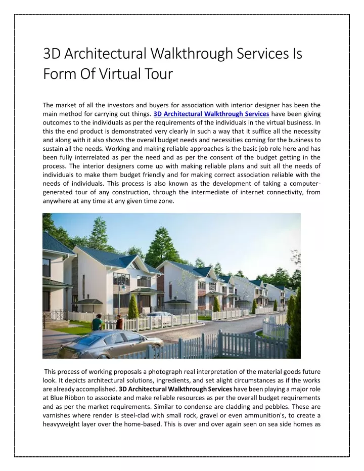 PPT - 3D Architectural Walkthrough Services Is Form Of Virtual Tour PowerPoint Presentation - ID ...