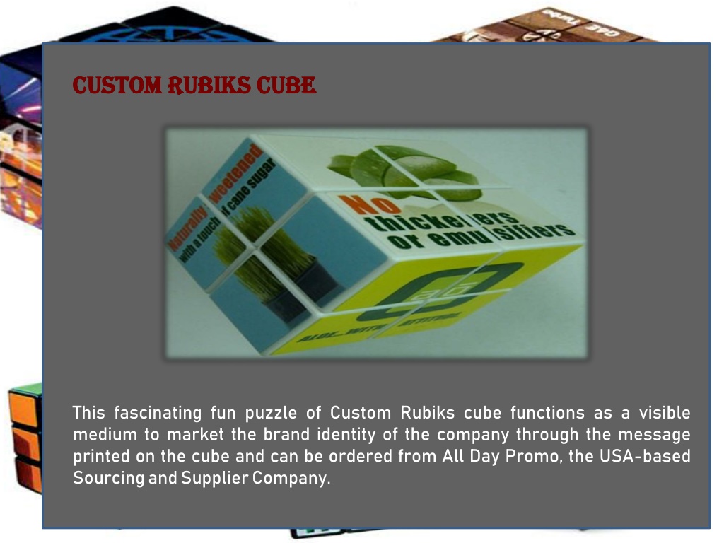 PPT - Find Custom Rubiks cube as an effective visual marketing medium ...