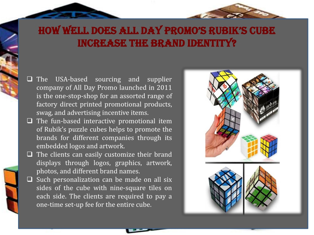 PPT - Find Custom Rubiks cube as an effective visual marketing medium ...