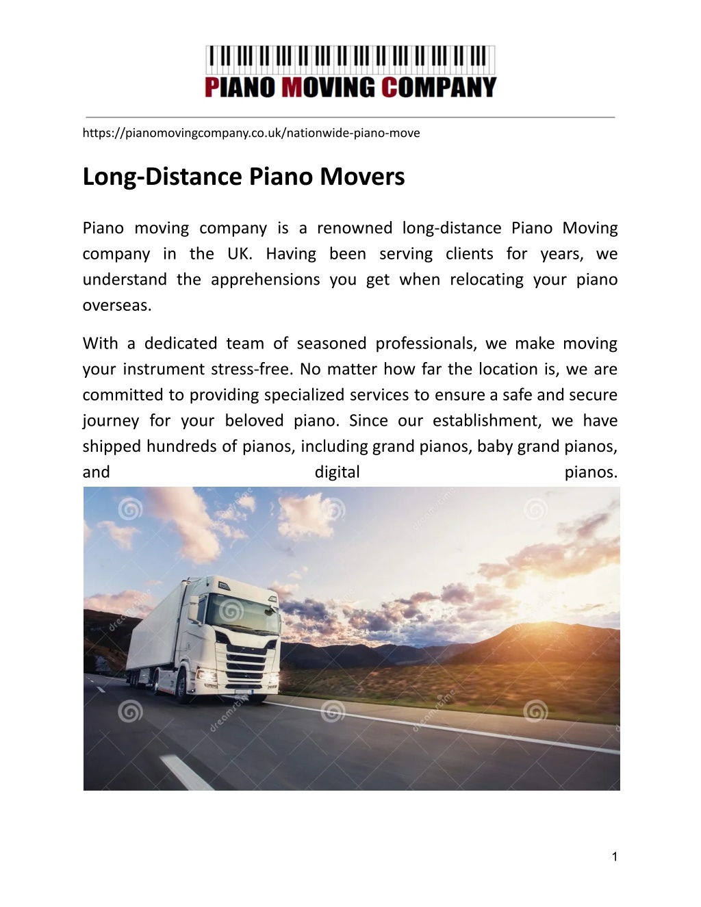 PPT - Long-Distance Piano Movers PowerPoint Presentation, free download ...