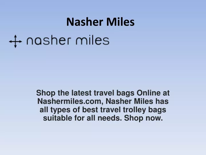 PPT - Nasher Miles PowerPoint Presentation, free download - ID:11312300