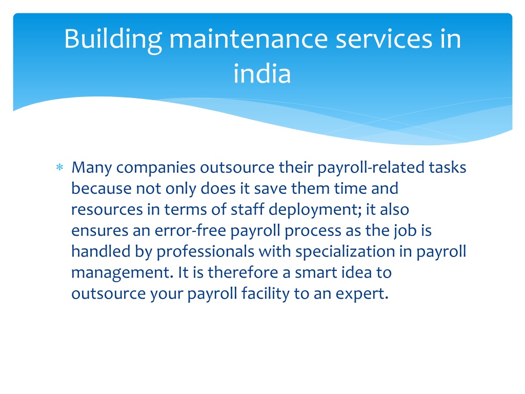 PPT - MSG Building maintenance services in india | Office Cleaning Services PowerPoint ...