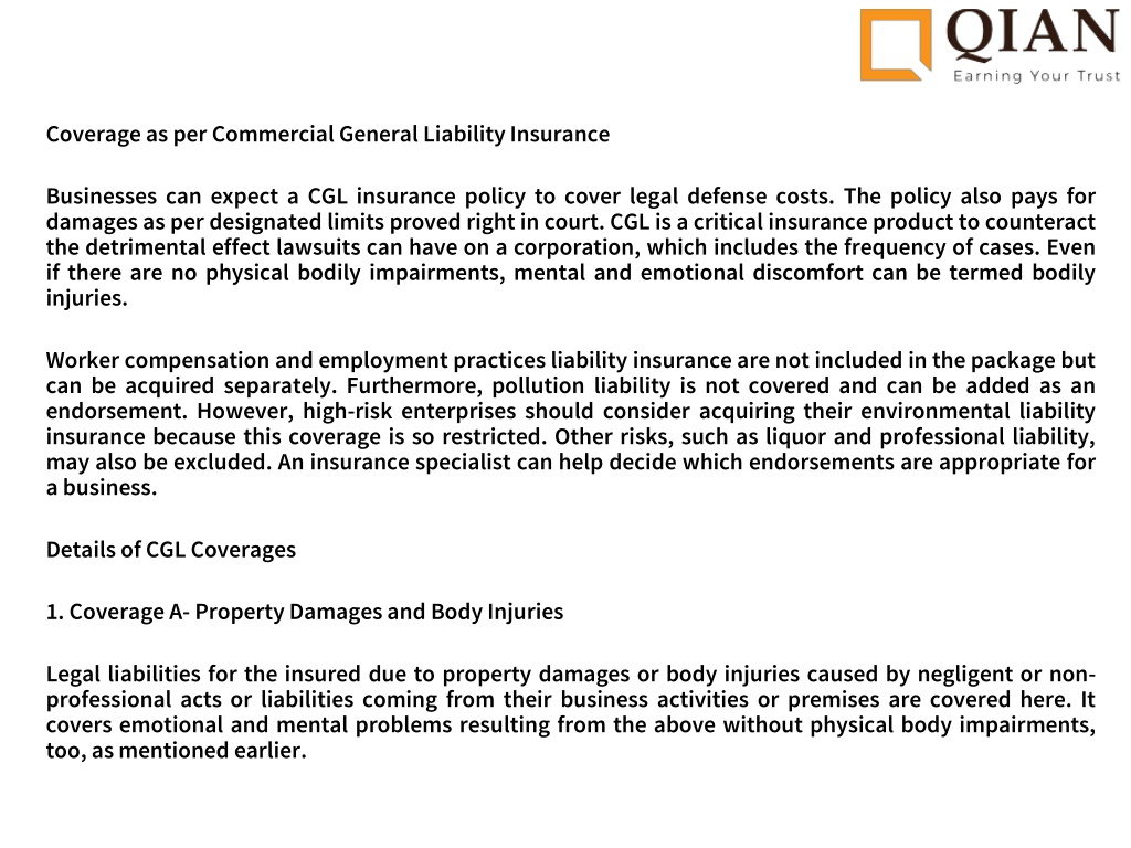 PPT - Here%u2019s Why Every Business Needs Commercial General Liability ...