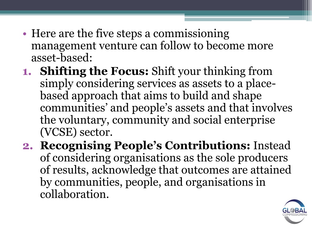 PPT - Commissioning to Facilitate Community Building & Development ...