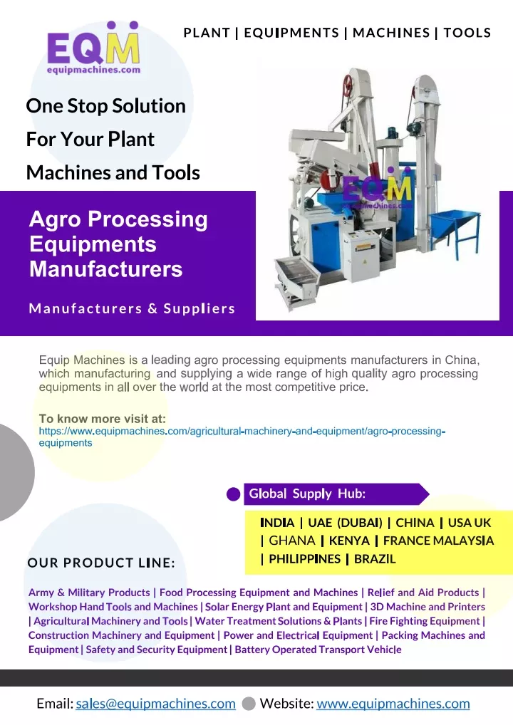 PPT - Agro Processing Equipments Manufacturers PowerPoint Presentation ...