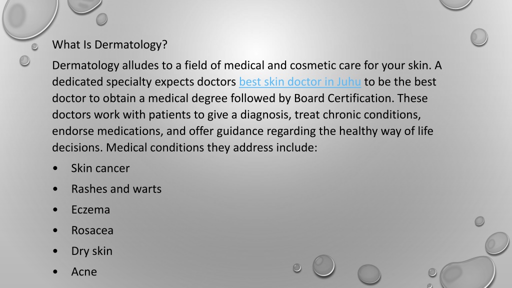 Ppt The Most Common Reasons To See A Dermatologist Powerpoint