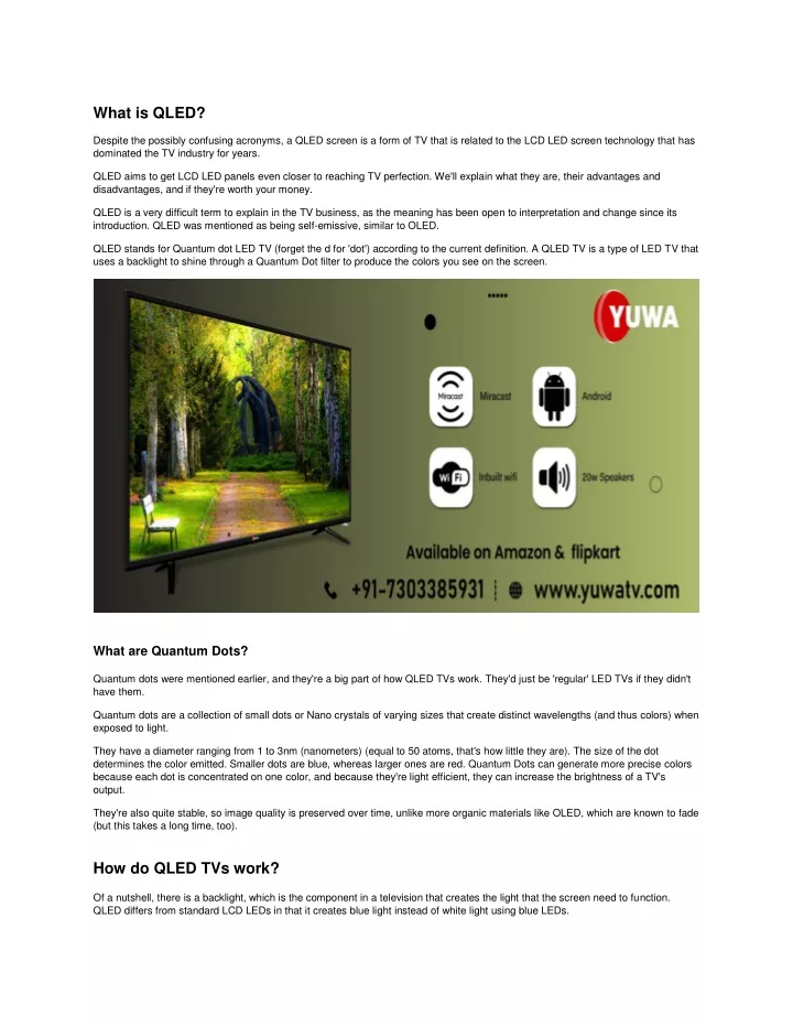 PPT - What is QLED PowerPoint Presentation, free download - ID:11315605