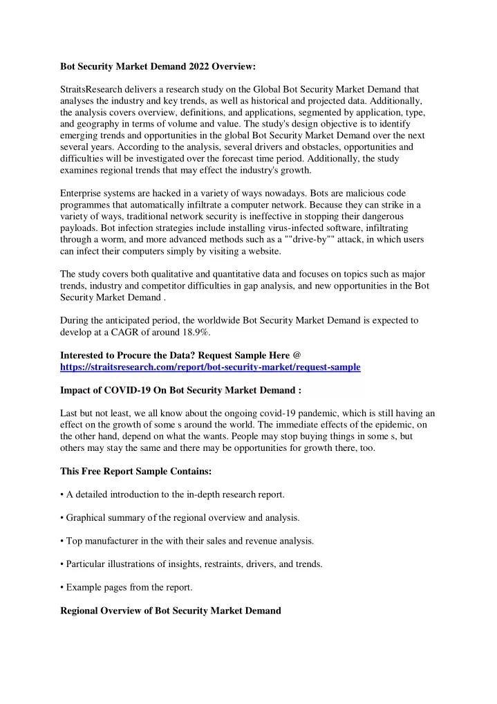 PPT - Overview on Bot Security Market Demand 2022 Future Scope and ...