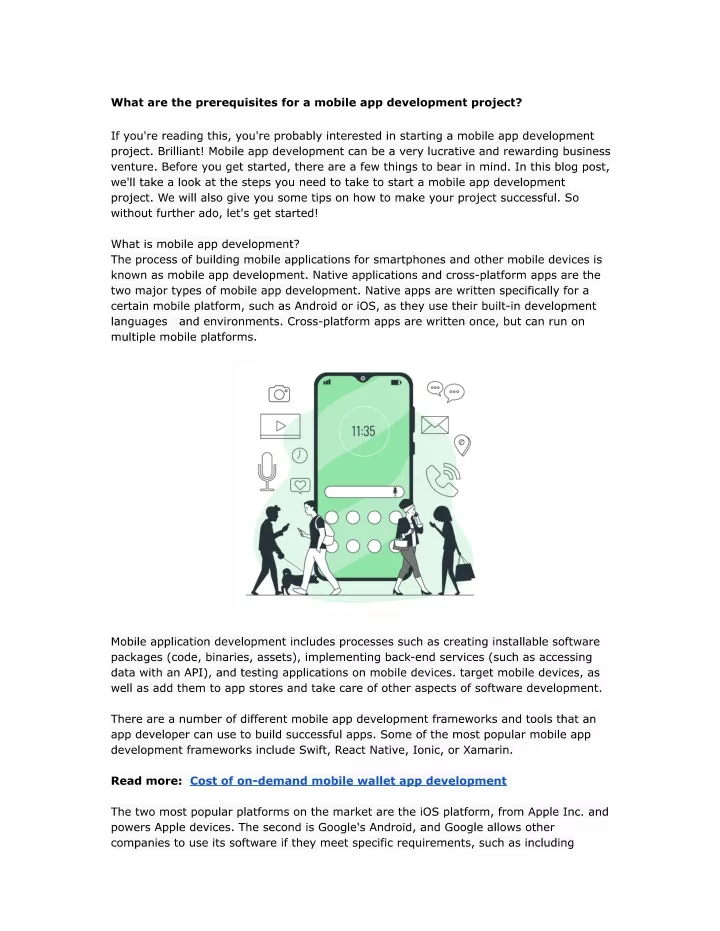 PPT - What are the prerequisites for a mobile app development project ...