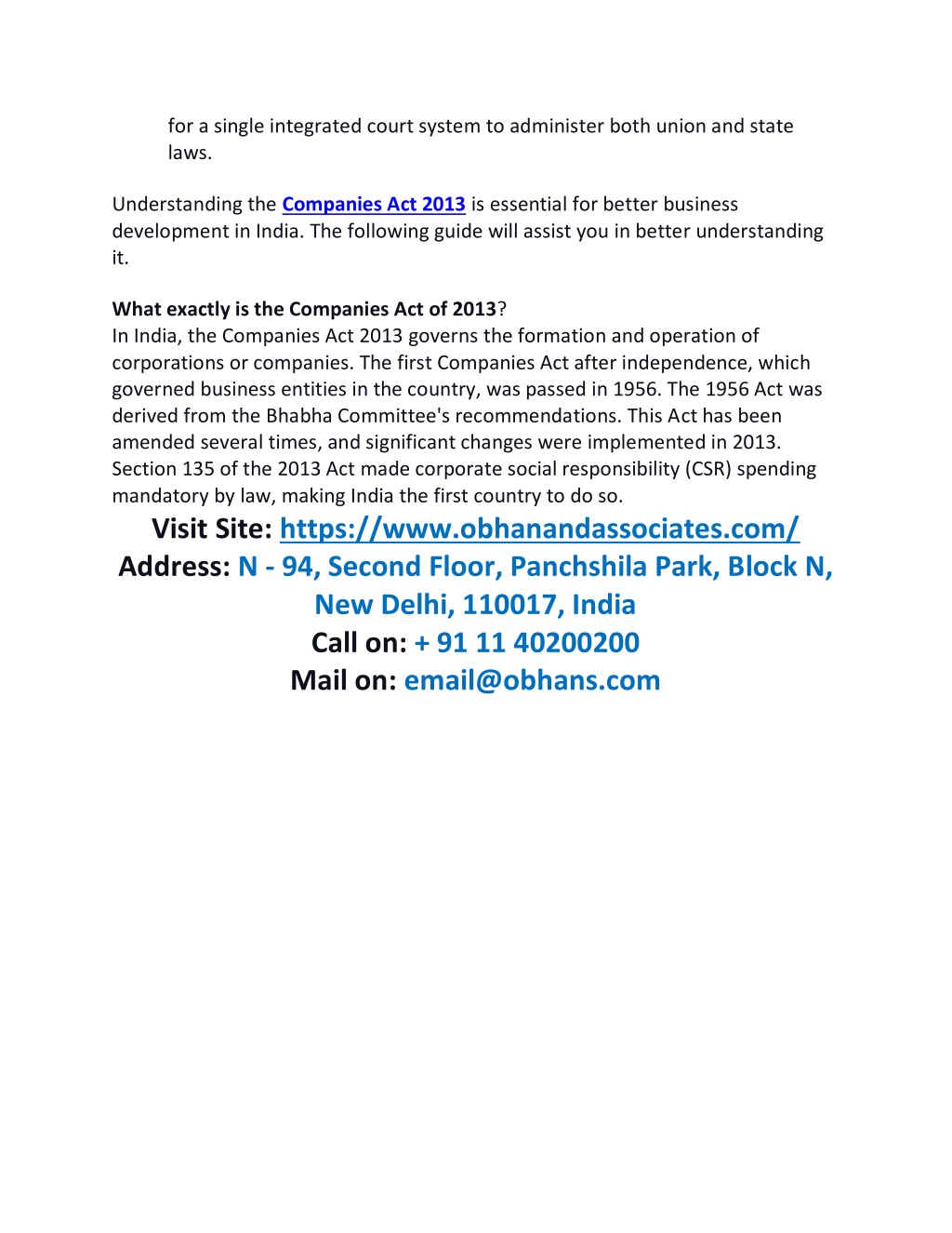 PPT - For India Entry Strategy, knowledge of the Companies Act of 2013 ...