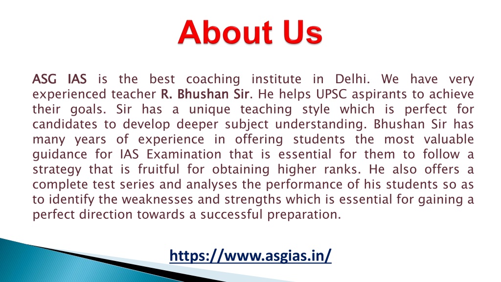 PPT - Best IAS Coaching Institute - ASG IAS PowerPoint Presentation, free download - ID:11319935