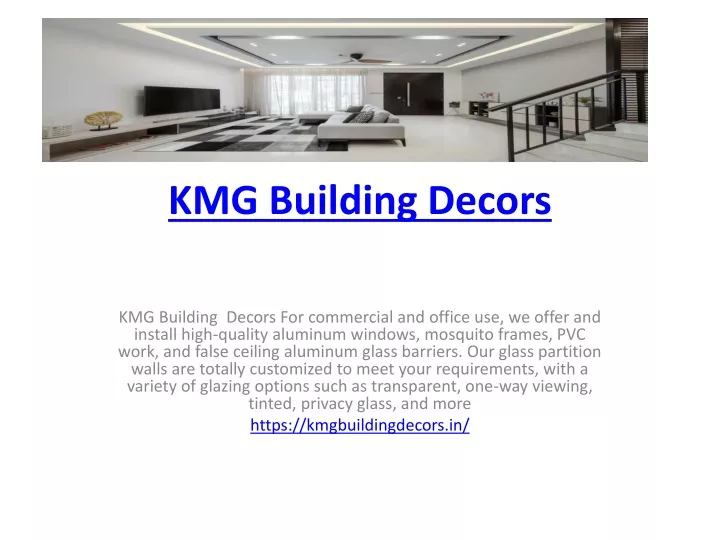 PPT - KMG Building Decors PowerPoint Presentation, free download - ID ...