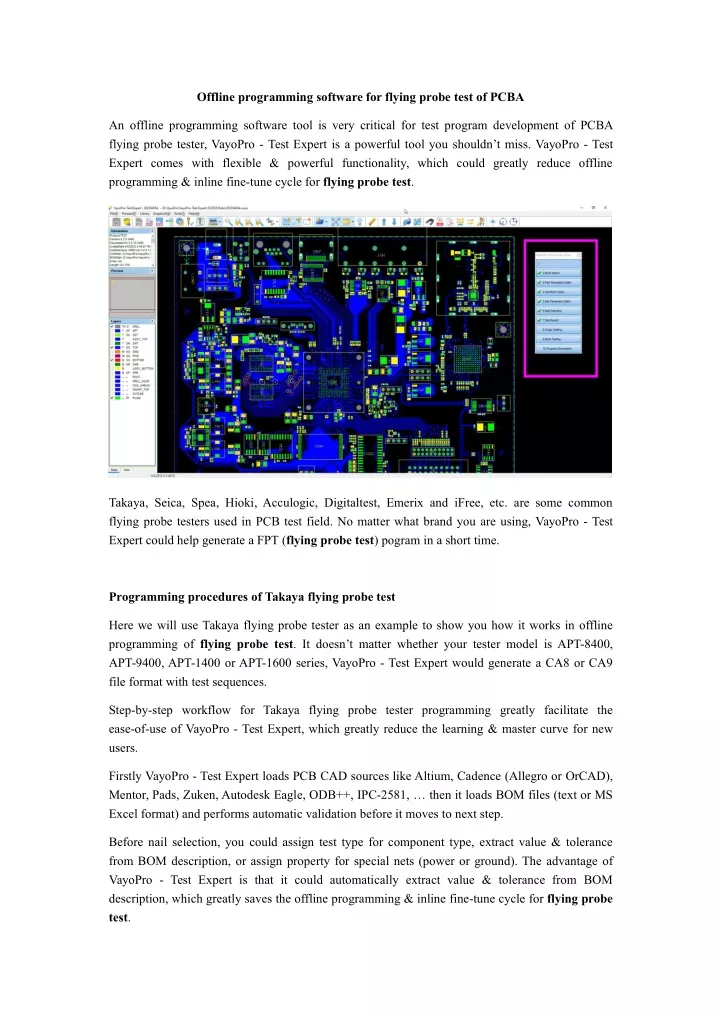 PPT - Offline programming software for flying probe test of PCBA ...