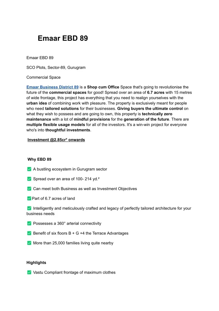 PPT - Emaar EBD 89 PowerPoint Presentation, free download - ID:11321597