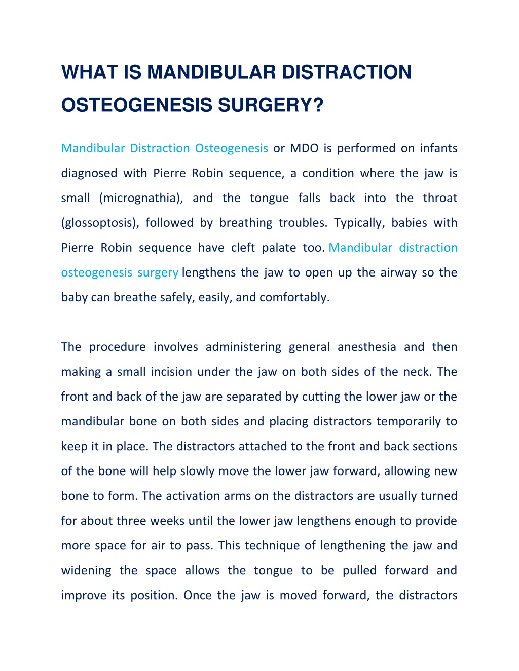 PPT - All that You Wanted to Know About Mandibular Distraction Surgery ...