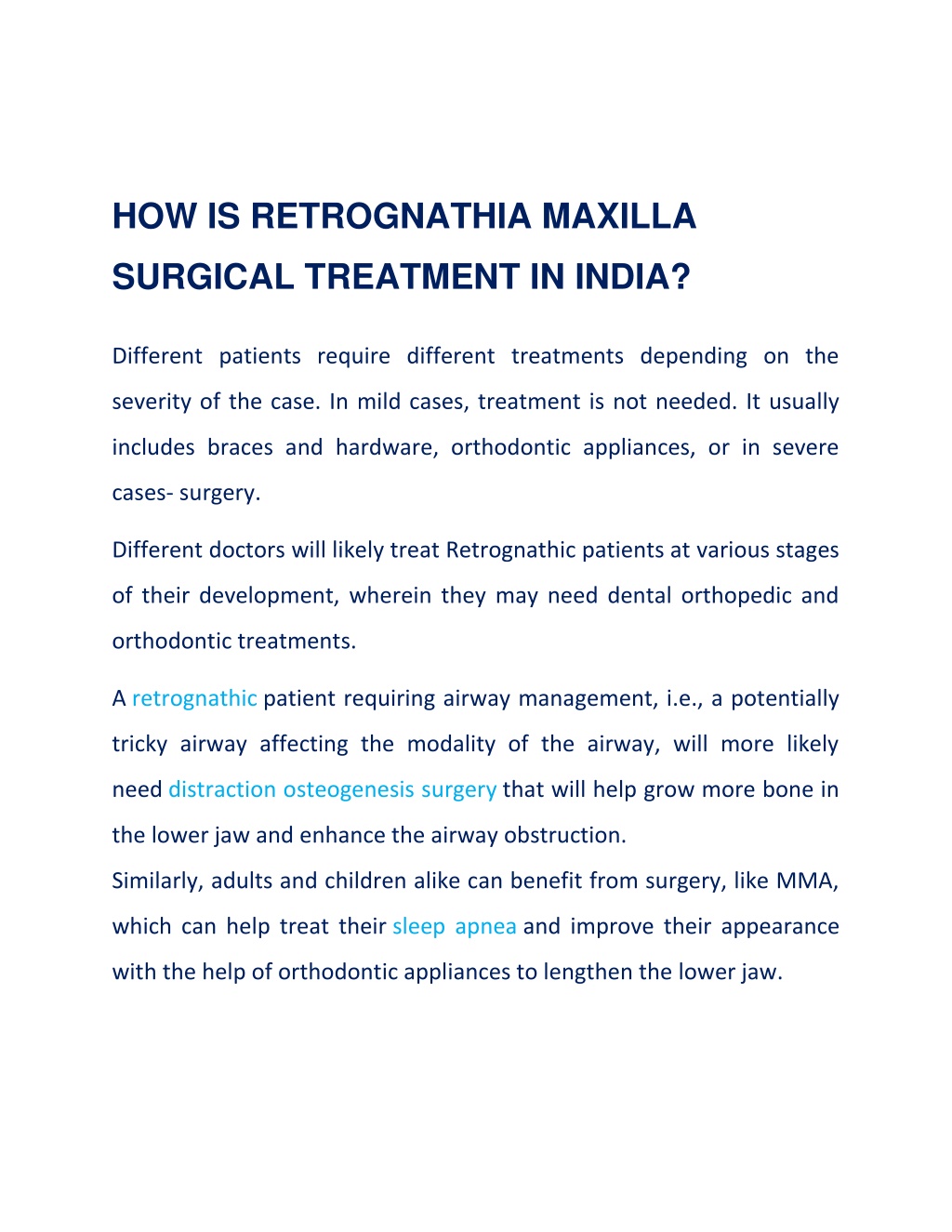 PPT - All That You Wanted to Know About Retrognathia Surgery in India ...