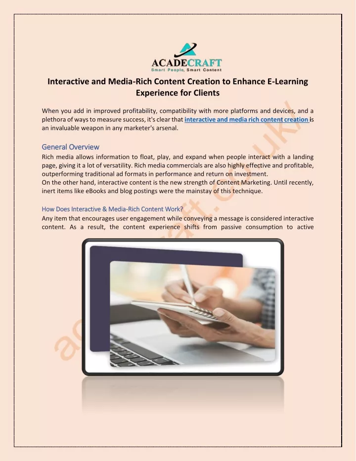 PPT - _ineractive_and_rich_media_content PowerPoint Presentation, free ...
