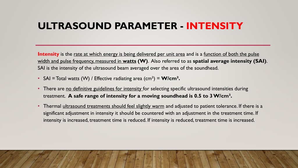 PPT - Therapeutic Ultrasound: A Compliment to Musculoskeletal ...