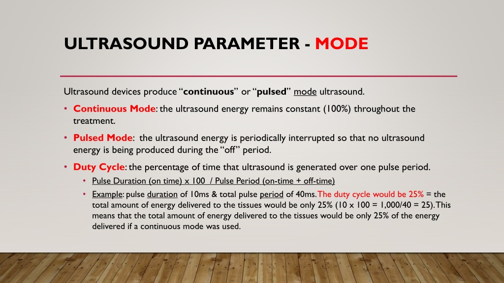 PPT - Therapeutic Ultrasound: A Compliment to Musculoskeletal ...