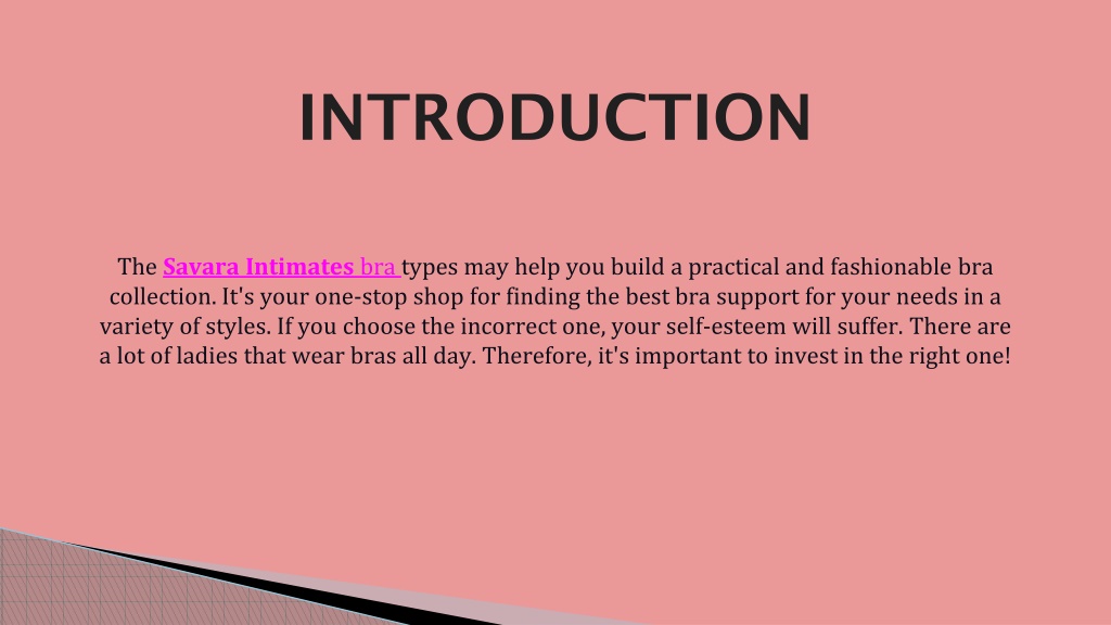 PPT - 8 Best bra types for everyday wear _ Savara Intimates PowerPoint ...