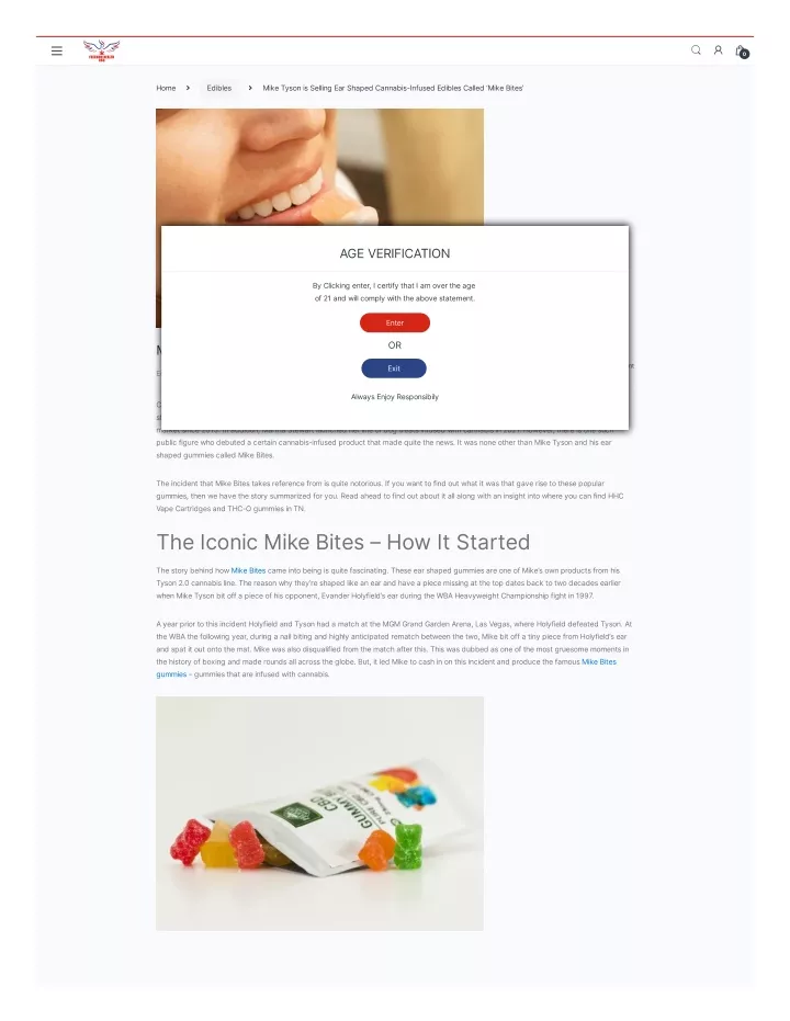 PPT - Mike Tyson is Selling Ear Shaped Cannabis-Infused Edibles Called ...