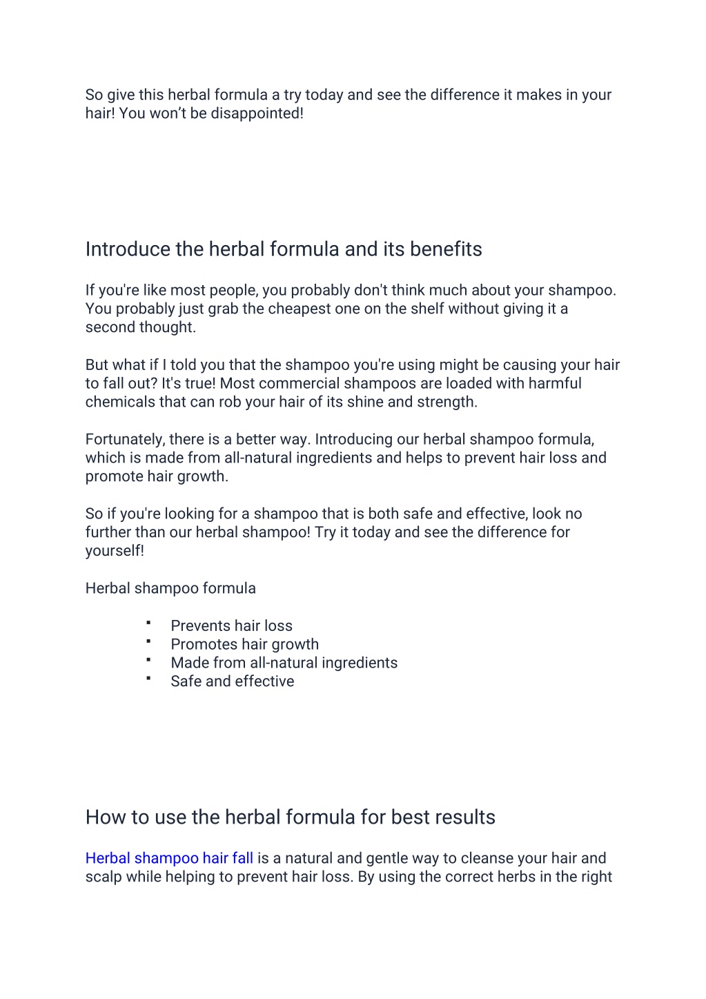 PPT - This herbal formula will help you get stronger and thicker hair ...