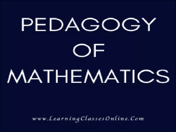 PPT - ppt maths PowerPoint Presentation, free download - ID:11327566