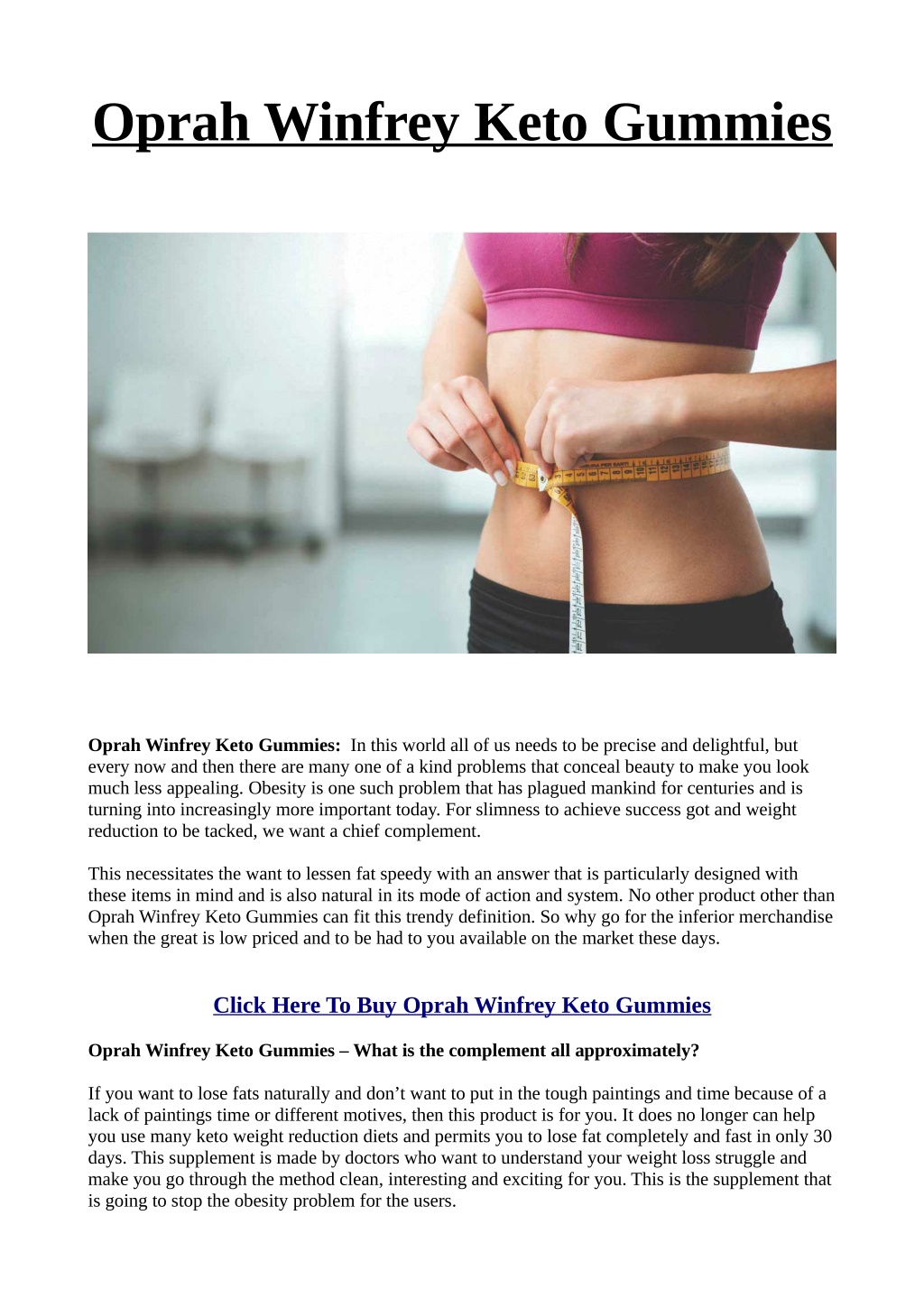 Ppt Oprah Winfrey Keto Gummies Secrets That Will Increase Your