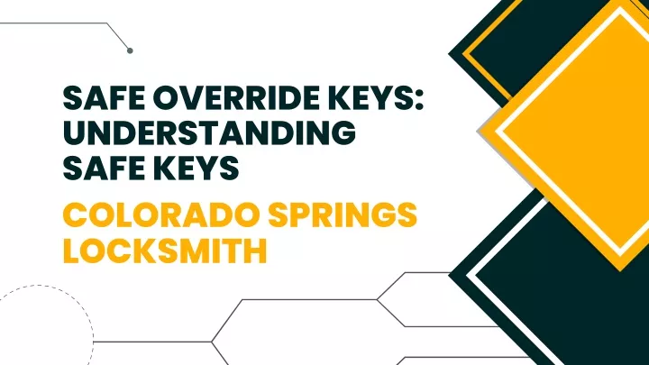 PPT - Safe Override Keys: Understanding Safe Keys PowerPoint ...