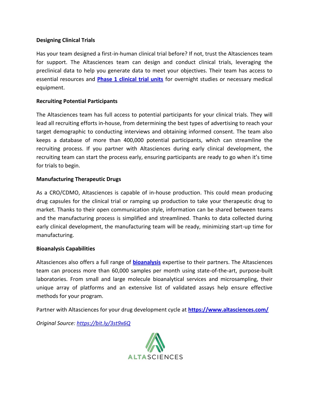 PPT - 5 Ways Altasciences Can Help You Move Through the Early Drug ...