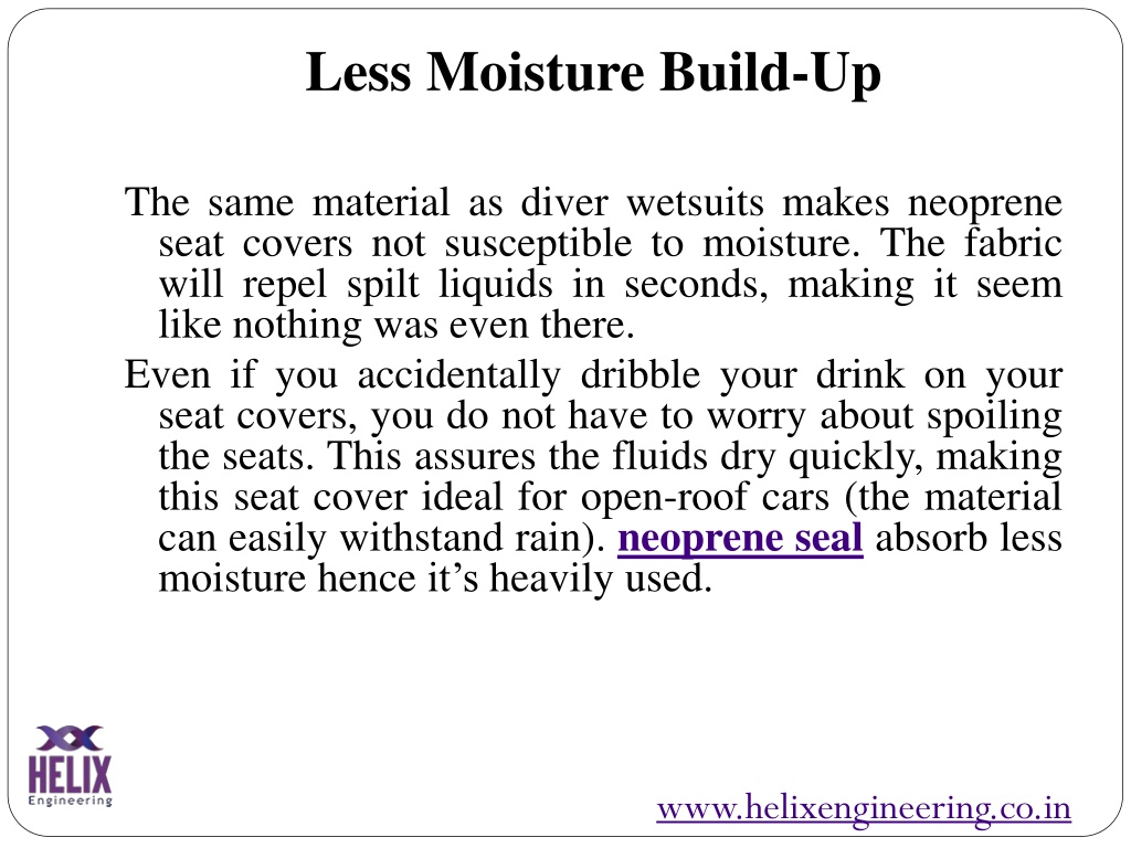 PPT - Top 5 Benefits of Neoprene Seal Materials for Seat Covers ...
