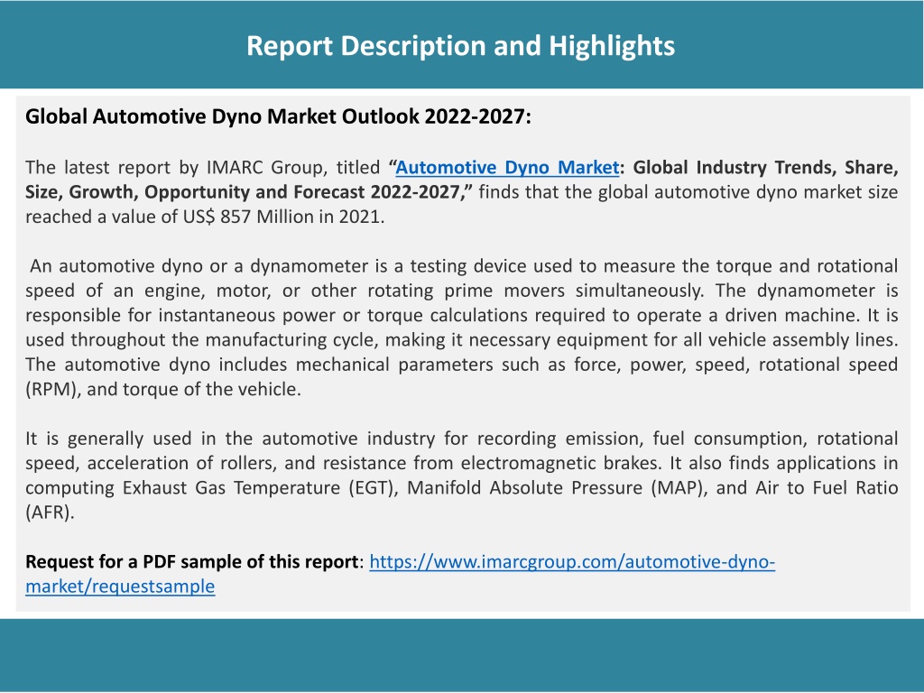 PPT - Automotive Dyno Market PDF | Growth | Trends | Forecast to 2022 ...