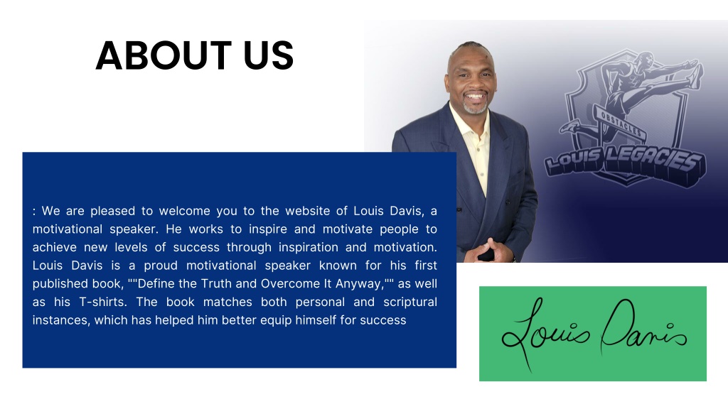 PPT - Get the Best Motivational Speeches About Life By Louis Davis ...