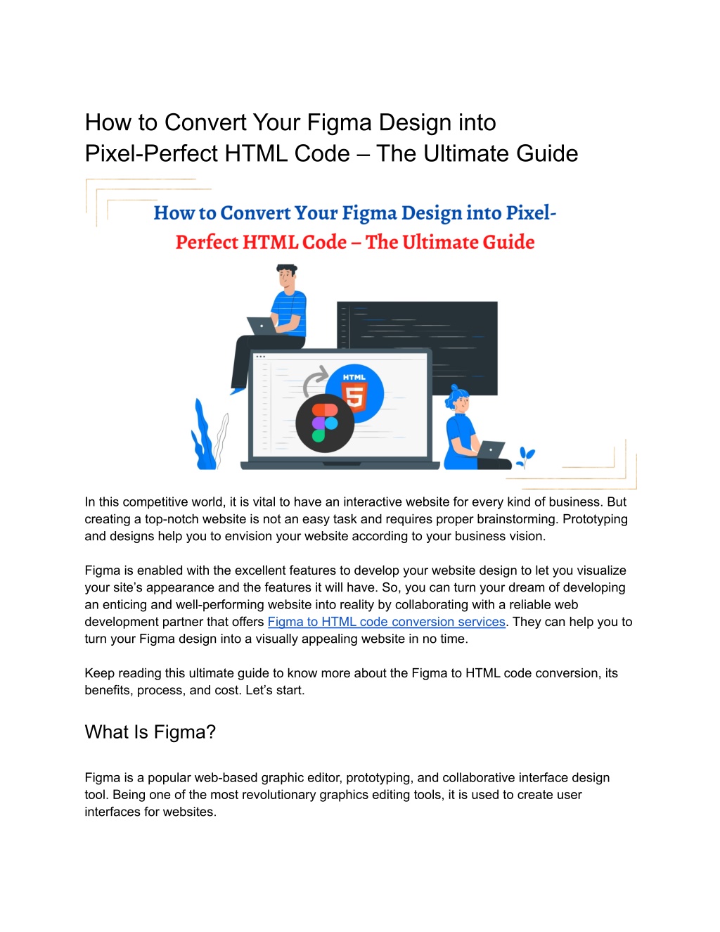 PPT - How to Convert Your Figma Design into a Pixel-Perfect HTML Code – The Ultimate Guide ...